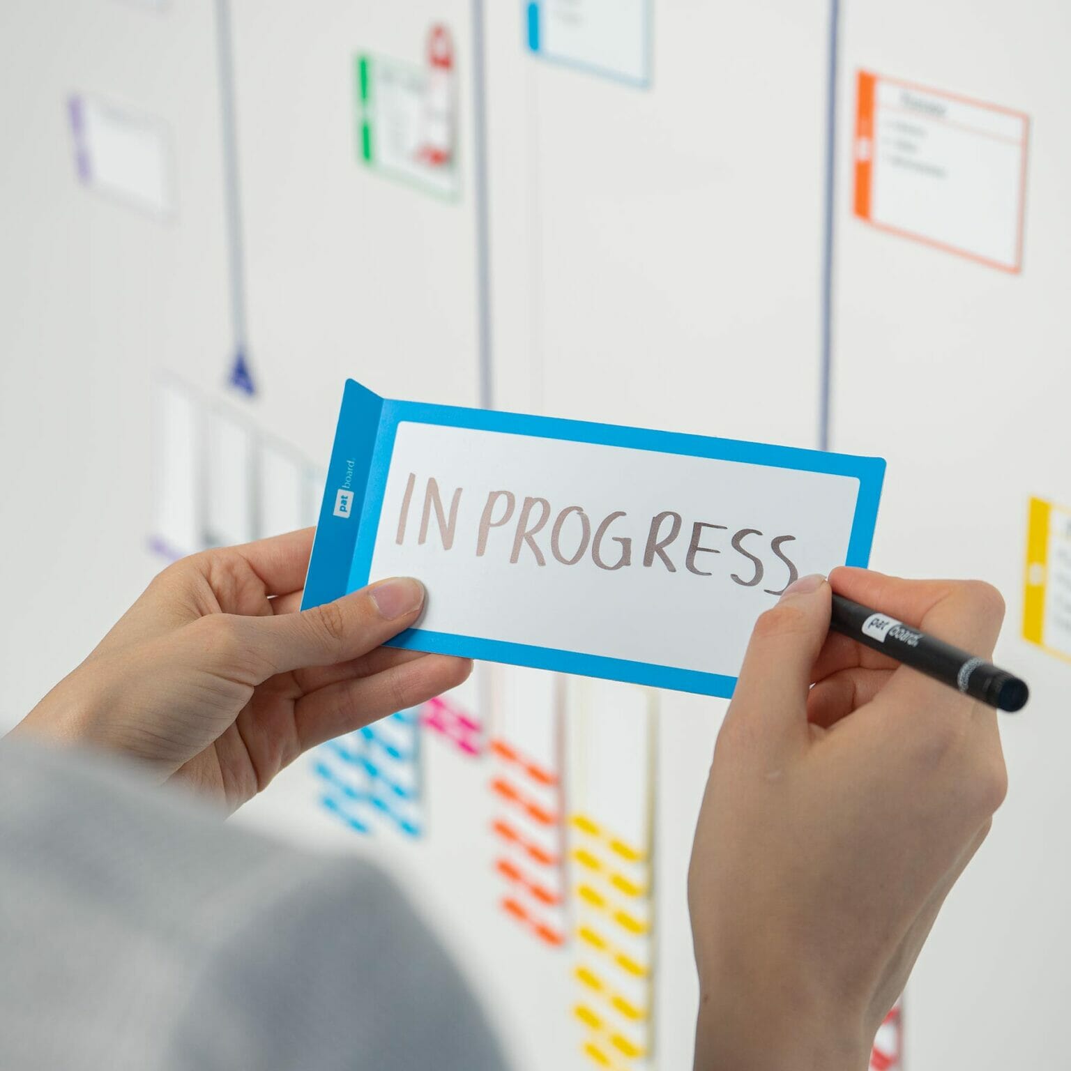 Scrum magnets - 2x blank Column Cards - PATboard