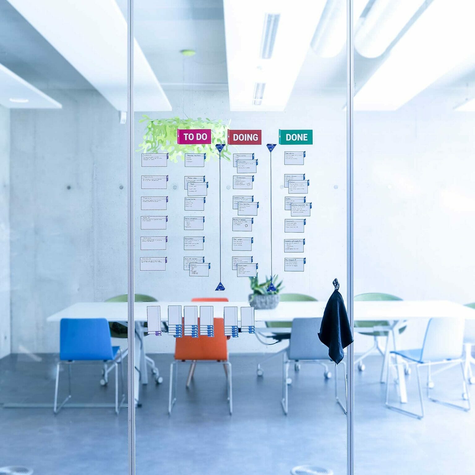 Basic scrum kanban board kit - nanocups for glass - Shop now! - PATboard