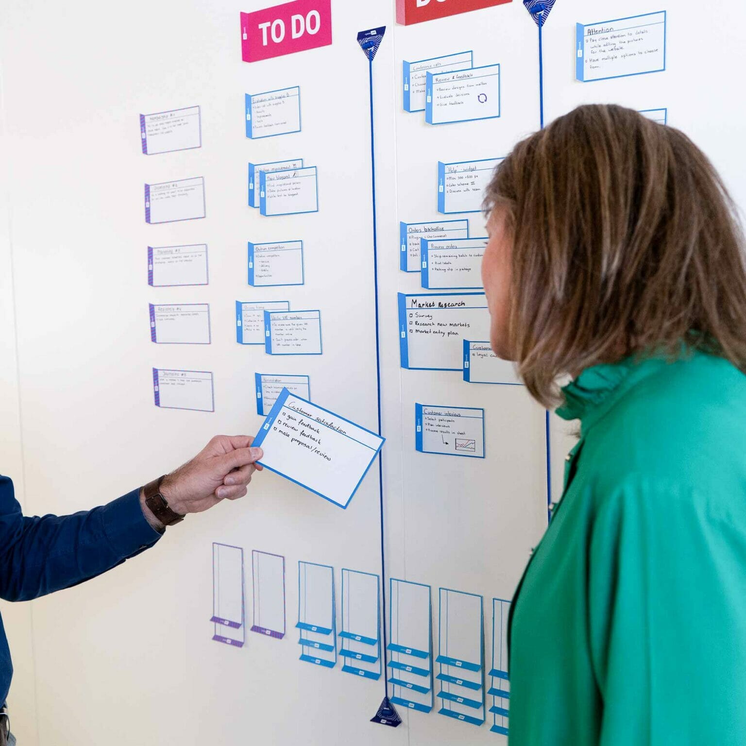Scrum kanban magneten - Taak Kaarten L (groot) - 6 kleuren - PATboard