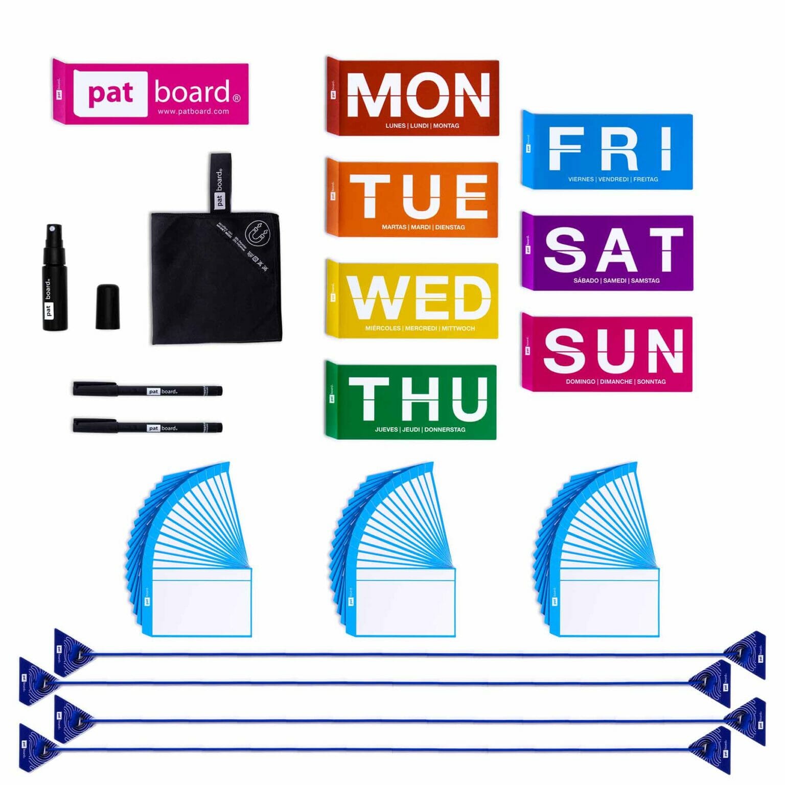 Agile weekly planner board set for agile teams to imrove team engagement