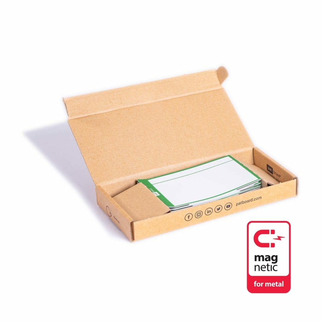 Magnetic notes Task Cards - Green | Just like sticky notes | PATboard