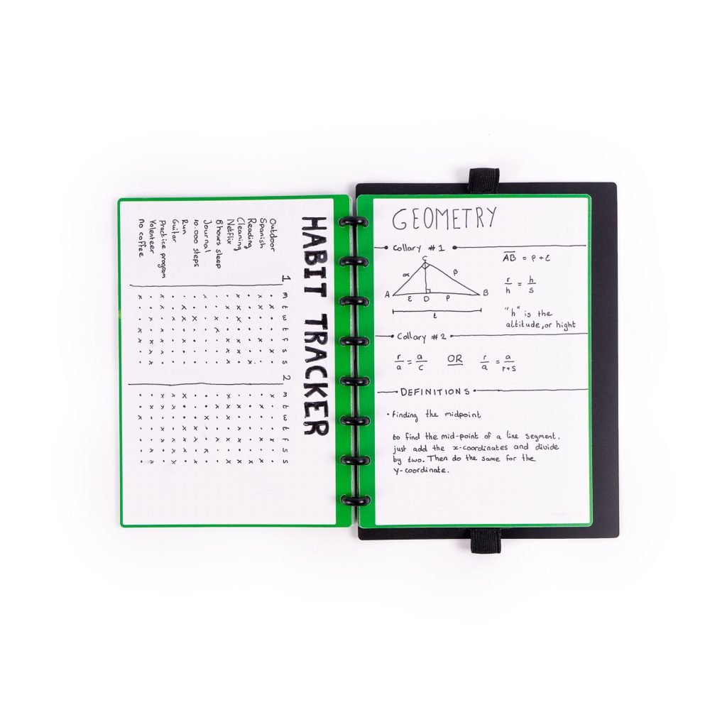 Modubooq™ bullet - modular reusable smart notebook A5 - PATboard